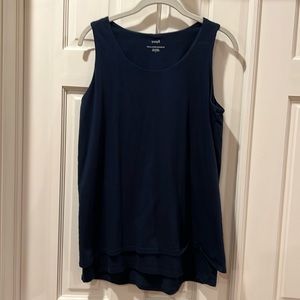 J. Jill | Tops | Jjill Pure Jill Navy Layered Sleeveless Top | Poshmark